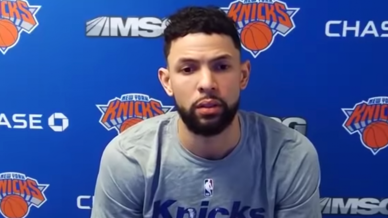 Austin Rivers displaying early leadership for the New York Knicks
