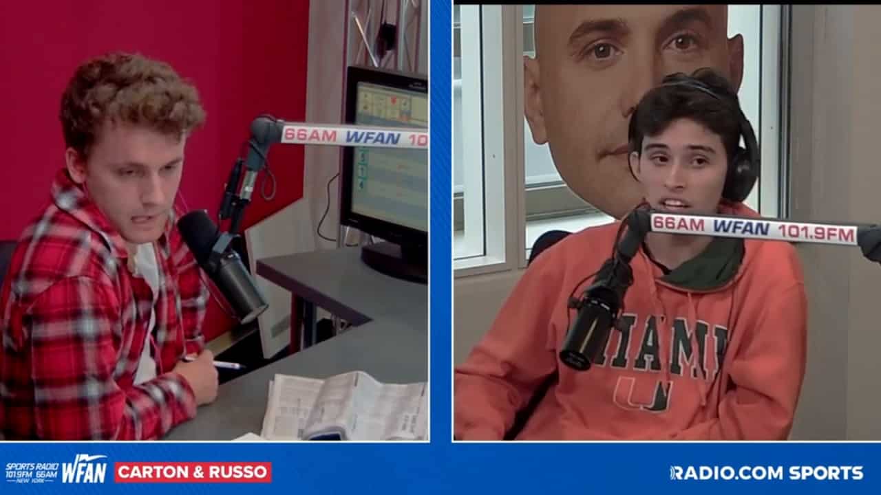 A different Carton & Russo took to the airwaves on WFAN