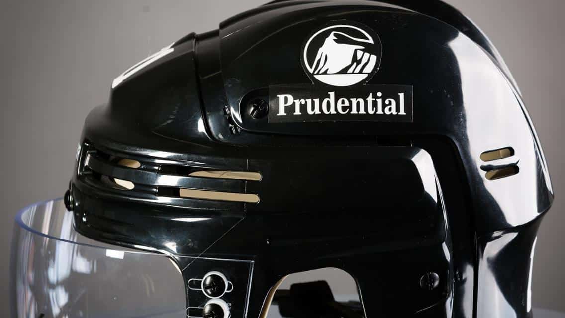 New Jersey Devils first NHL club with sponsor logo on helmets