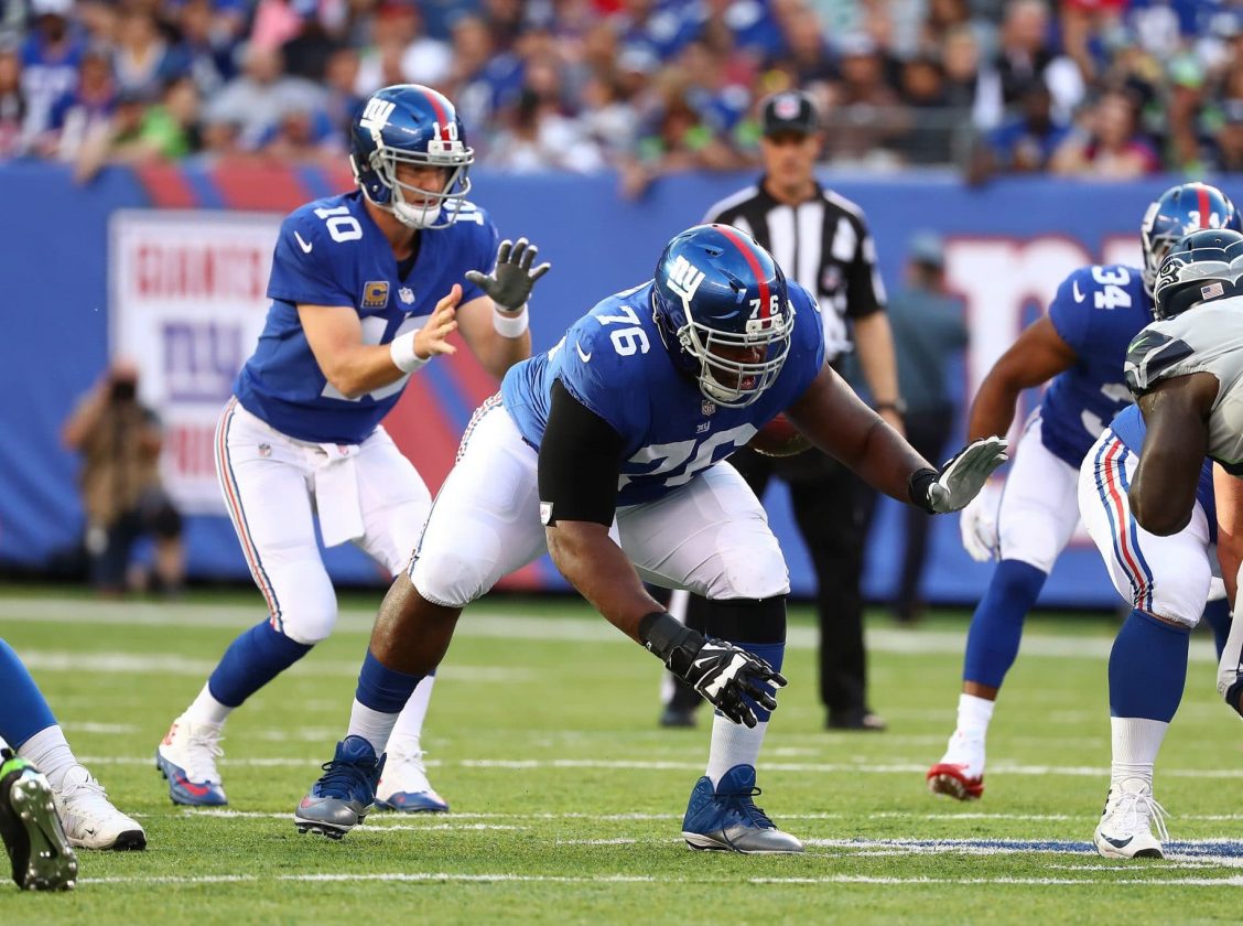 D.J. Fluker and three other New York Giants land on IR