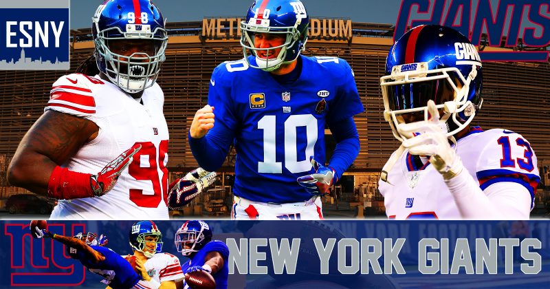 New York Giants Fans Dress 'Rocky' Statue In Blue