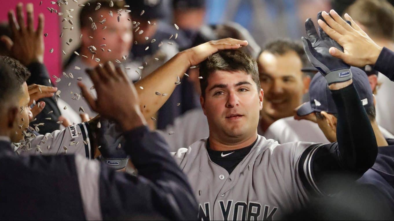 New York Yankees DFA and trade Mike Ford to Tampa Bay Rays