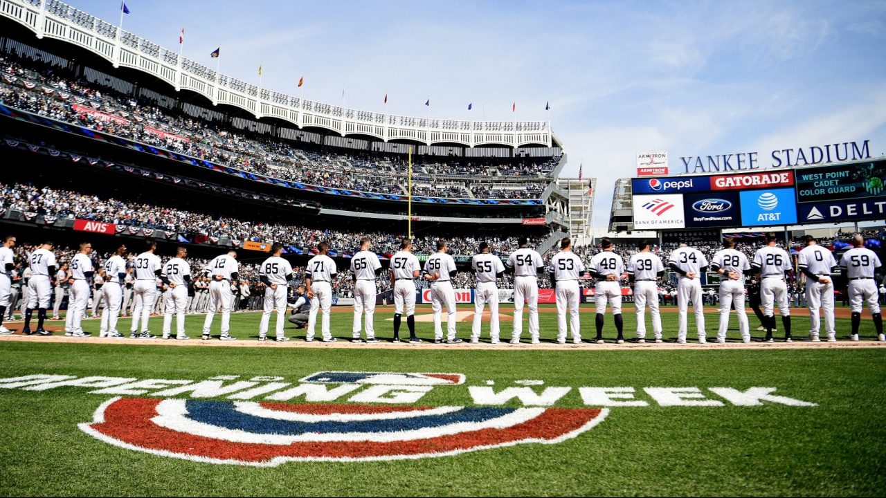 New York Yankees fans celebrate Opening Day online