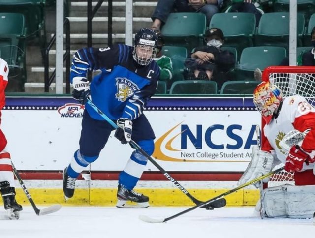 Devils take center Samu Salminen in third round