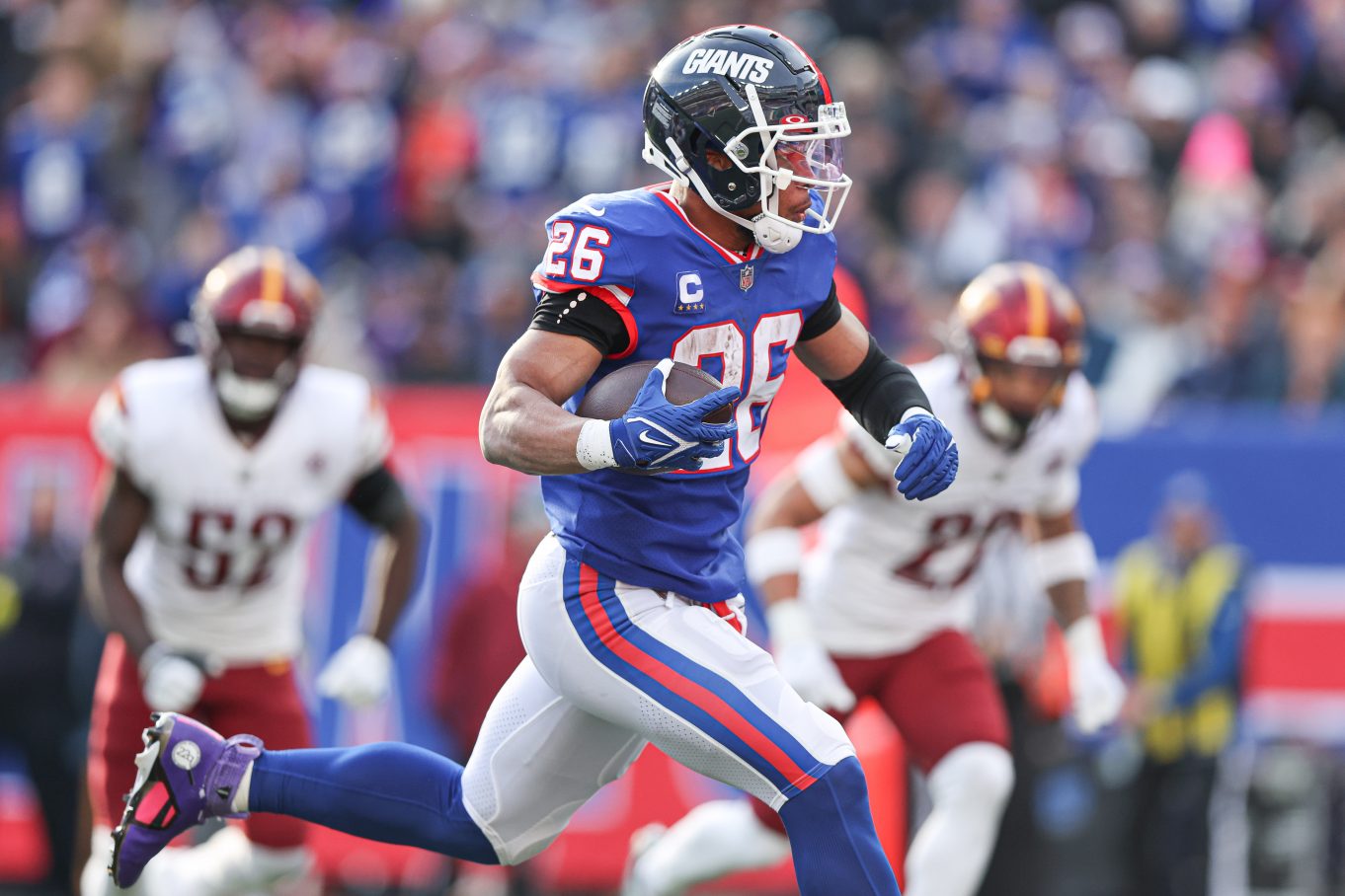 Giants' Saquon Barkley, Jon Feliciano channel Lion King for TD celebration