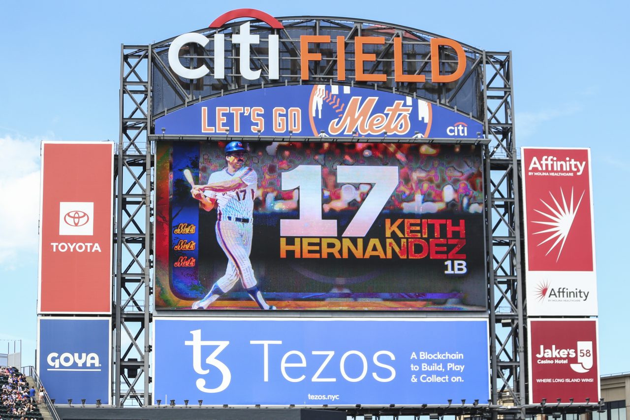 Construction of Mets' new scoreboard almost complete, and it's ginormous
