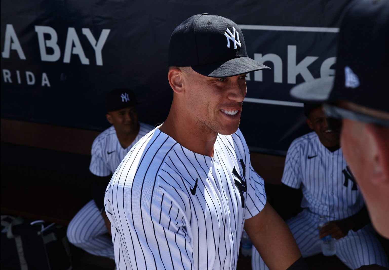 Aaron Judge doesn't have a candy bar yet. But he has a burger!